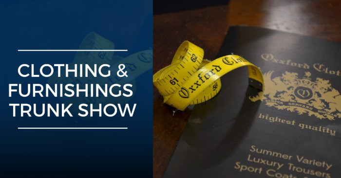 Clothing and Furnishings Trunk Show | Rush Wilson Limited